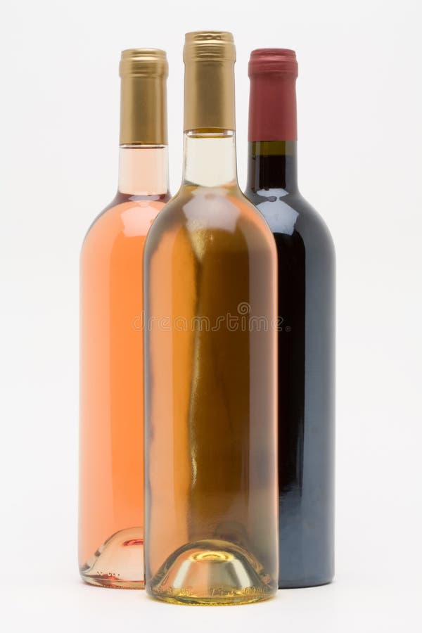 Red White And Rose Wine Bottles Picture. Image: 5197232