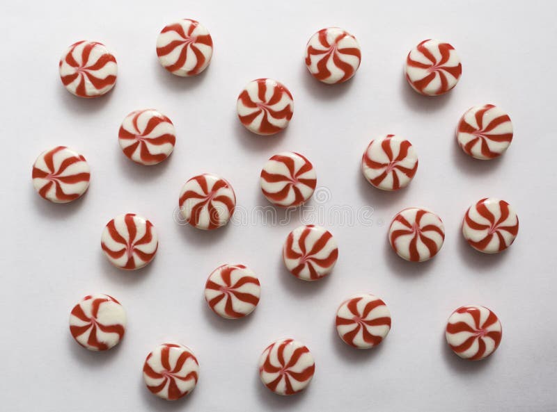 Round Caramel on a White Stick of Strawberry Flavor Isolated on White ...