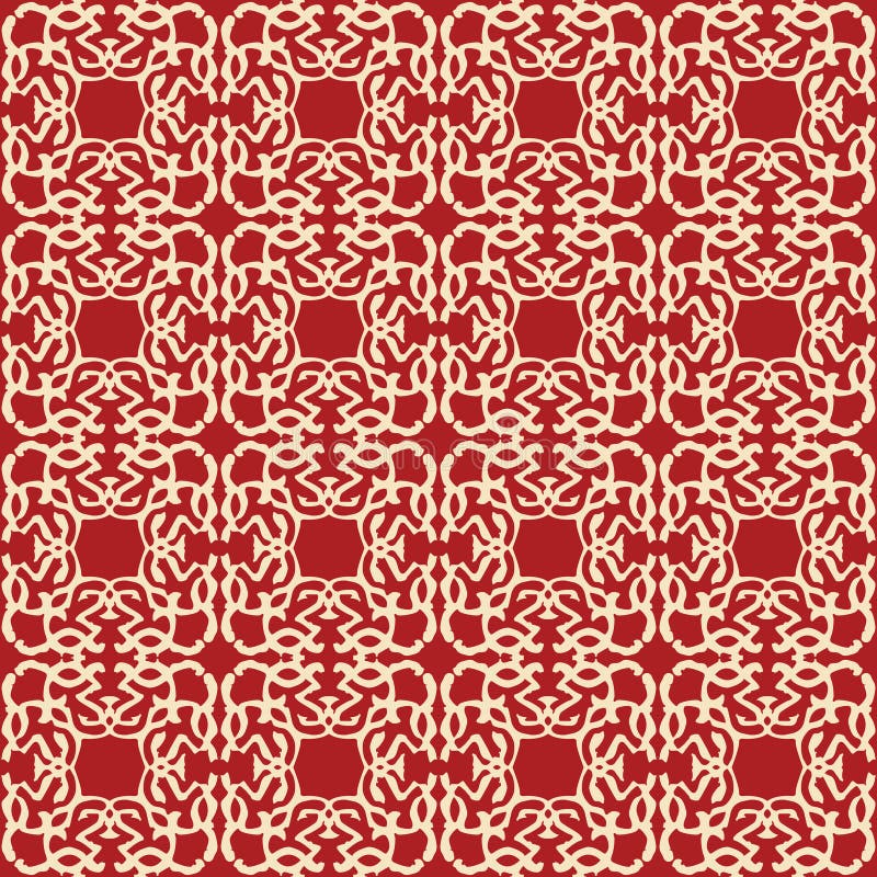 Red Royal Pattern. the Seamless Vector Background Stock Illustration ...