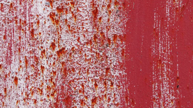 Rusty White Paint Wall Texture on Out of Color Red Background Seamless ...