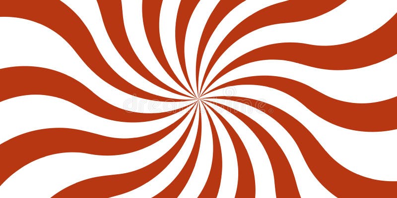 Red and White Spiral Pattern Illustration with Psychedelic Design ...