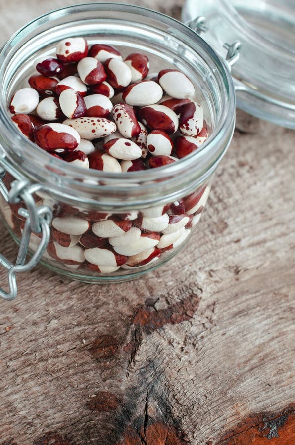 Red and White Spotted Beans Stock Photo - Image of fiber, health: 56309334