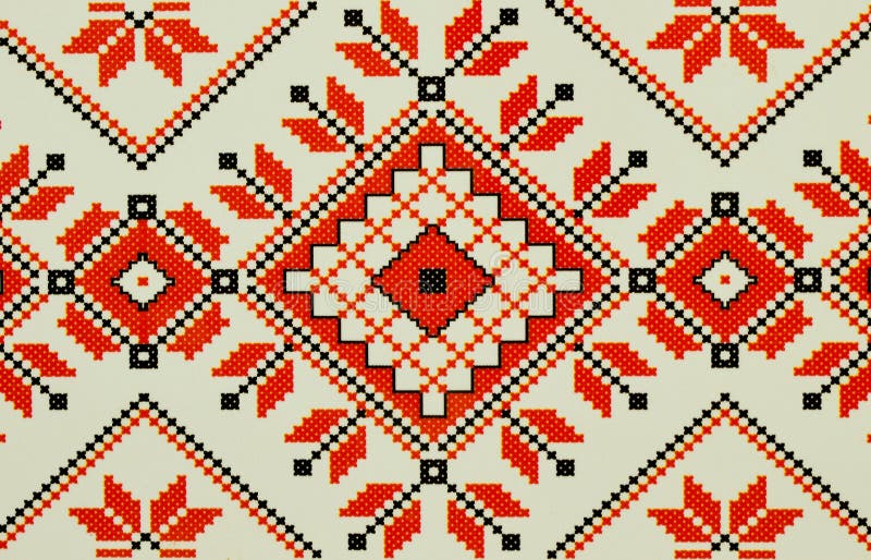 Red and White Square Model Abstract Texture Background Stock Image ...