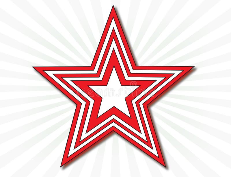 Red and white star stock illustration. Illustration of backdrop - 26387852