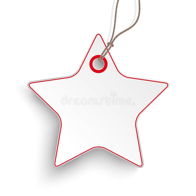 Red White Star Price Sticker Stock Vector - Illustration of star, board ...