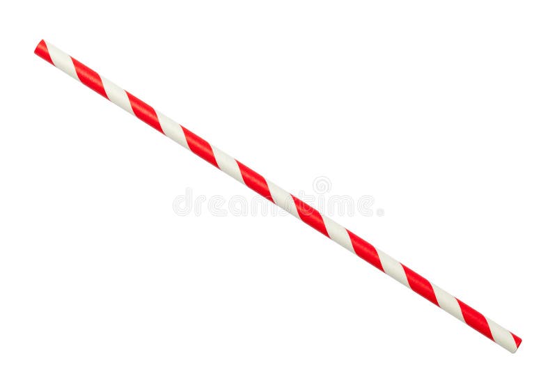 Red White Stripe Straw Cut Out Stock Image - Image of juice, paper ...