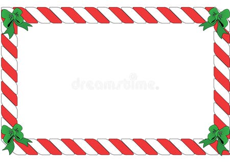 Red and White Striped Border Stock Illustration - Illustration of ...