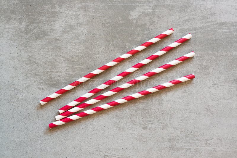 Red And White Striped Drinking Straws Stock Photo - Image of stone ...