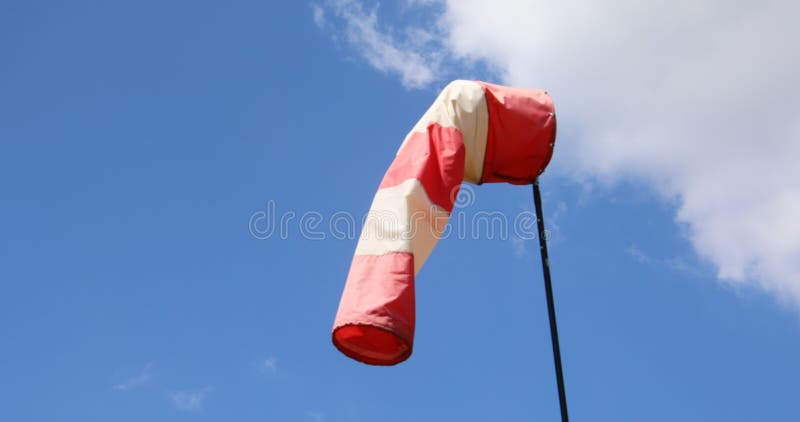 Red and White Striped Windsock Stock Video - Video of flag, striped ...