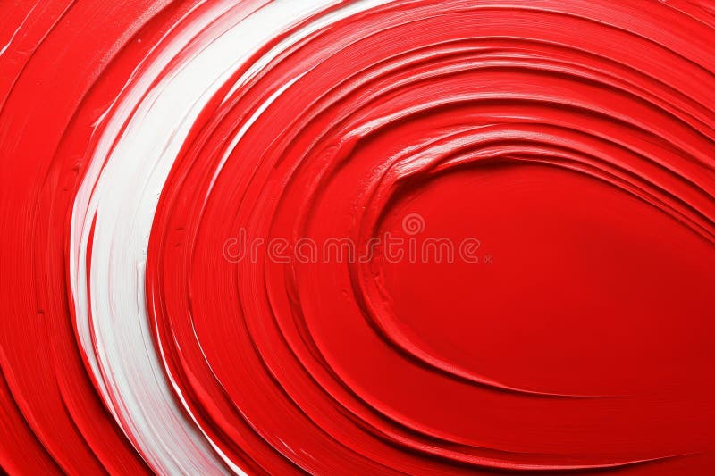 Red and White Swirl Paint Texture Abstract Image of Red and White Paint ...