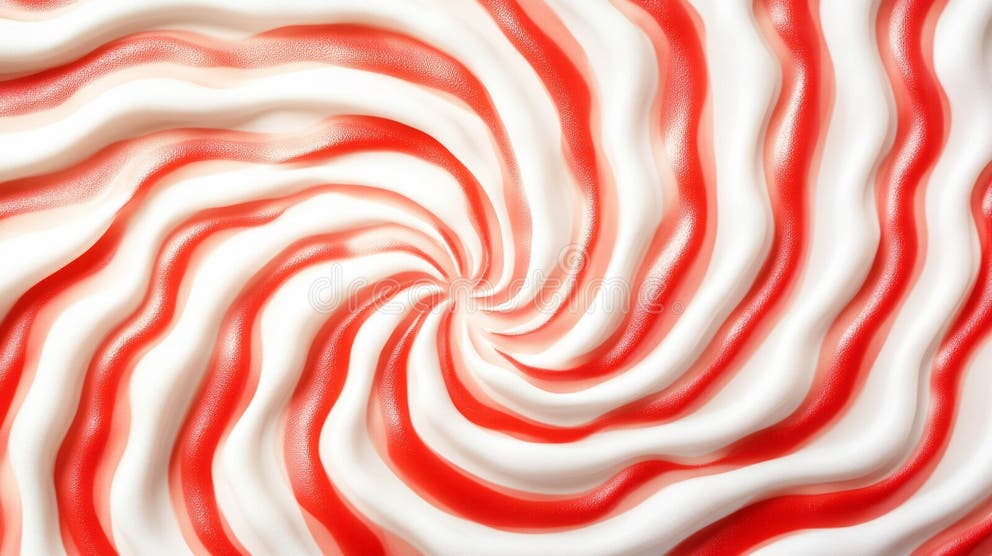 Red and White Swirl Pattern with Circus Theme and Chaotic Dynamic ...