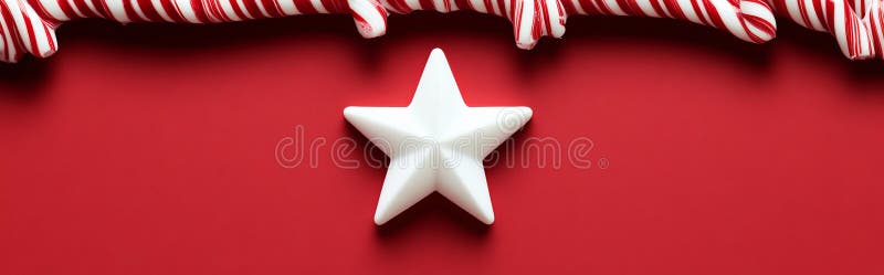 Red and White Swirled Caramel Candy Canes Form Festive Frames in ...