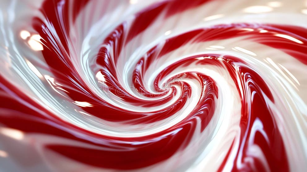 Red and White Swirls Creating a Mesmerizing Spiral Pattern Stock Image ...