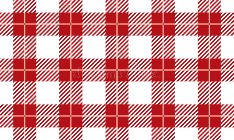 Red and White Tartan Plaid Pattern.Vector Illustration Stock ...