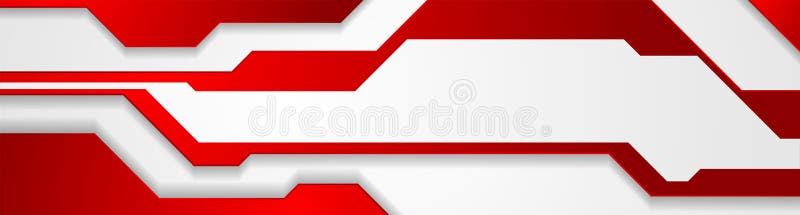 Red and White Technology Abstract Background Stock Vector ...