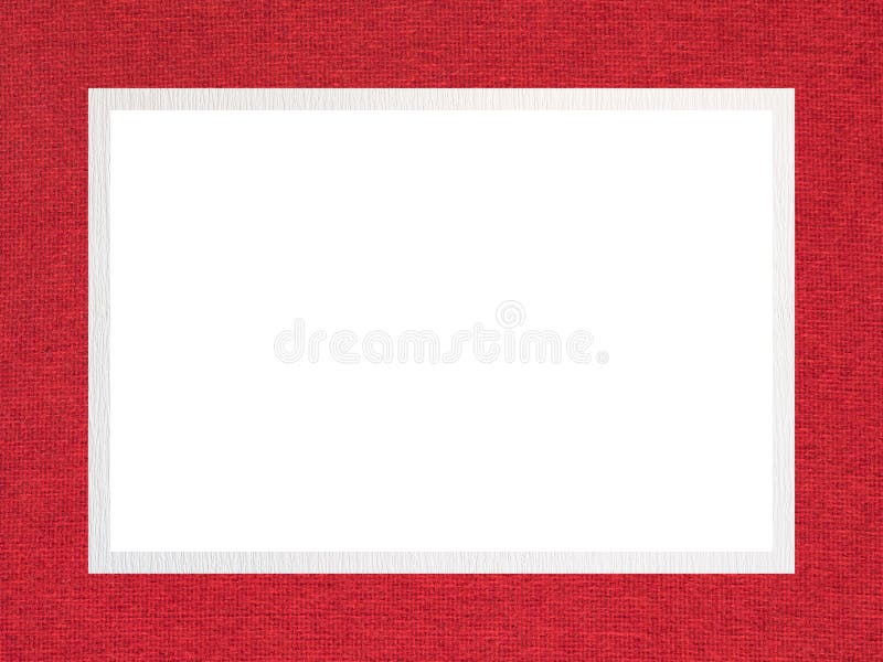 Red and White Textured Decorative Rectangular Frame Stock Image - Image ...