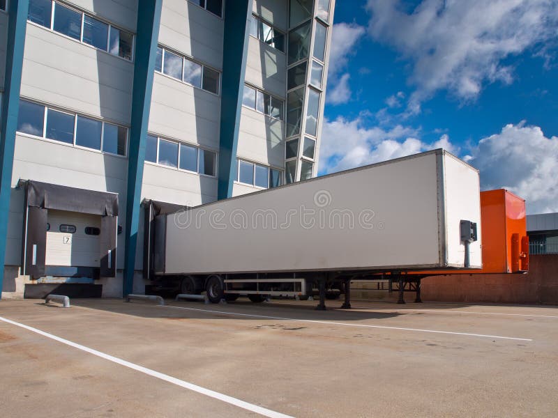 Shipping and Distribution Warehouse Stock Photo - Image of warehouse ...