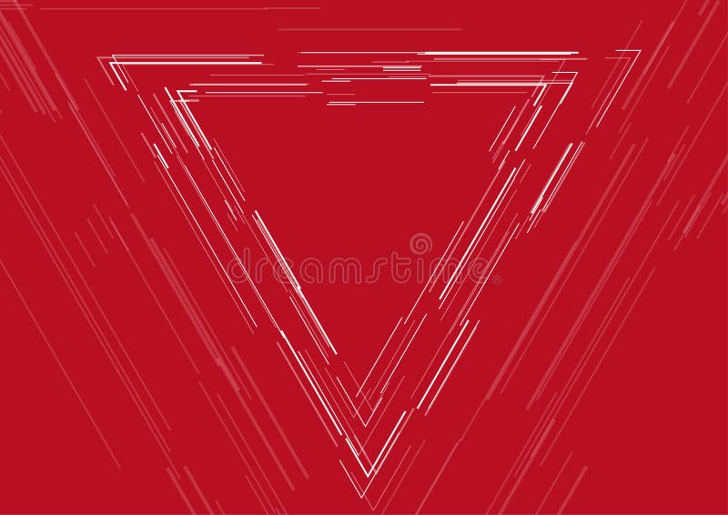 Triangle Linear Shape Abstract Futuristic Tech Background Stock Vector ...