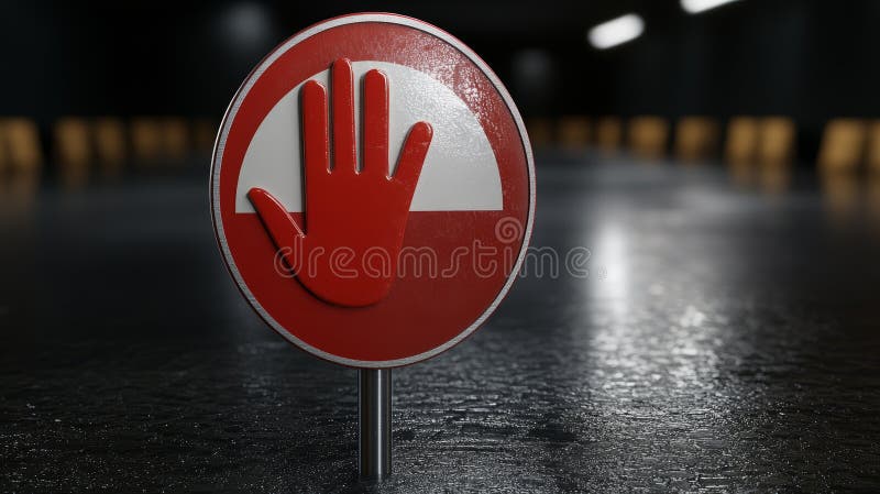 Red and White Upward Pointing Hand Sign, a Guide for Direction ...