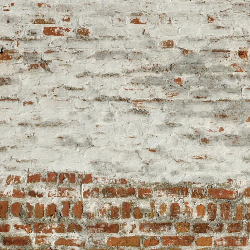 Red White Vintage Brick Wall Whitewash Frame Background Texture Stock ...