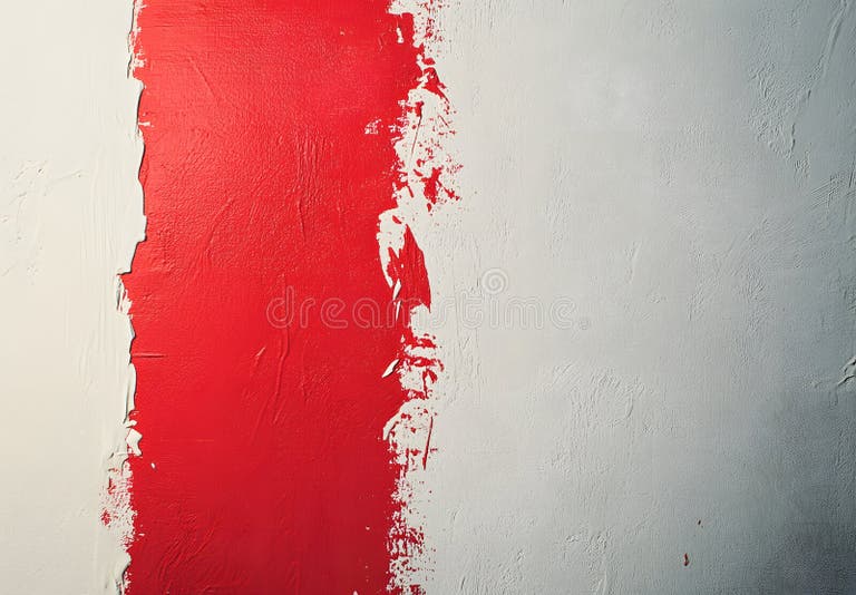 Red and White Wall Background with Paint Splatter Stock Illustration ...