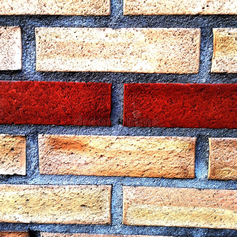 Red and White Wall of Bricks Suitable As Backgroundpicture Stock Photo ...