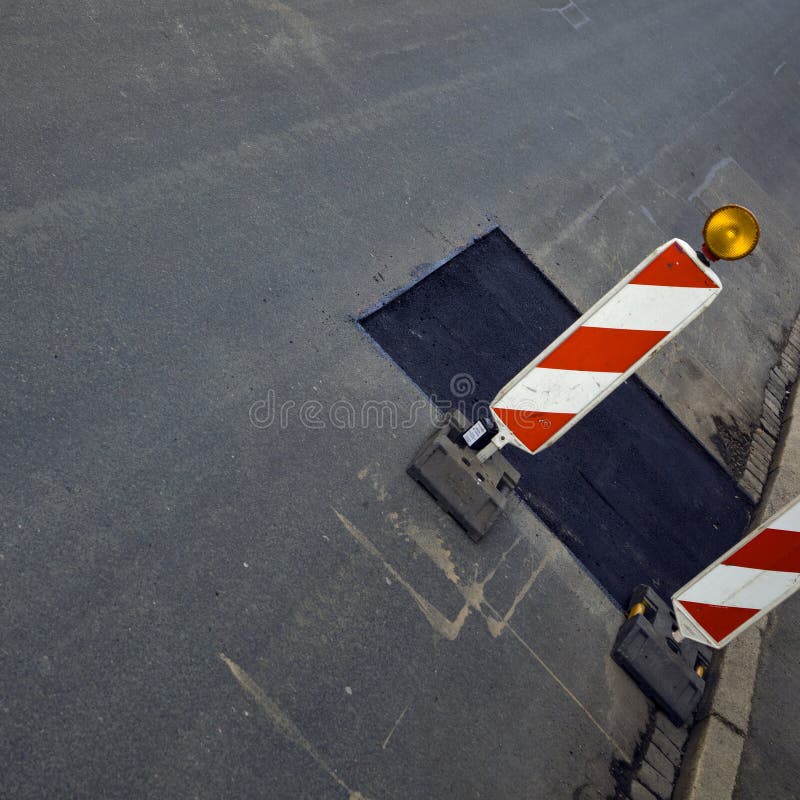 Red and White Warning Signs Stock Image - Image of warning, signs: 13709573