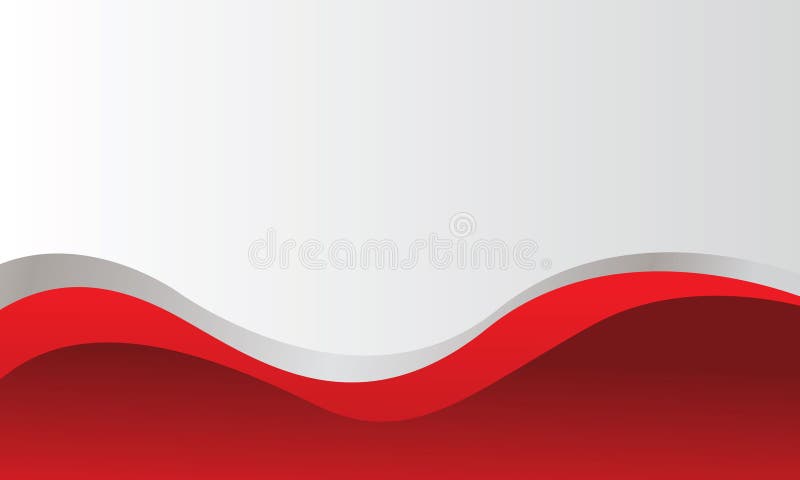 Red White Wave Gradient Abstract Background Stock Vector - Illustration ...
