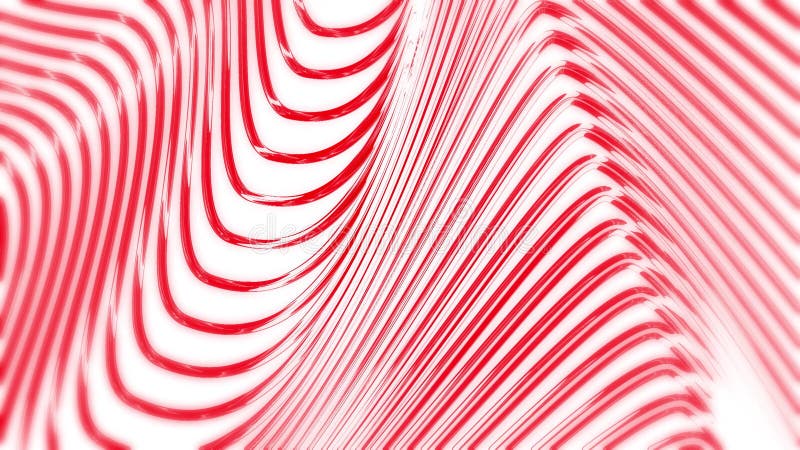 Red and White Wave Seamless Loop Pattern Abstract Motion Background. 3d Animation Stock Footage ...