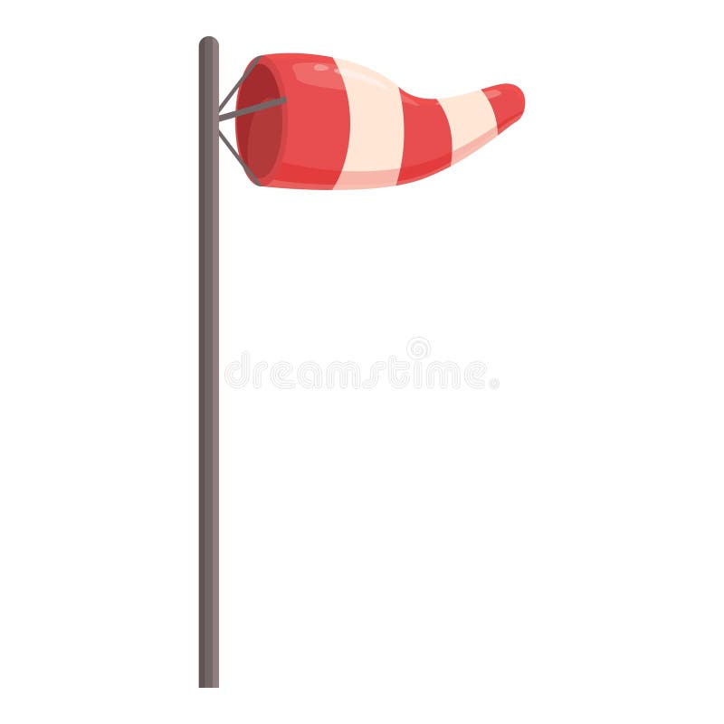 Red and White Windsock Showing Wind Direction and Speed Stock Vector ... Red and White Windsock Showing Wind Direction and Speed Stock Vector ...