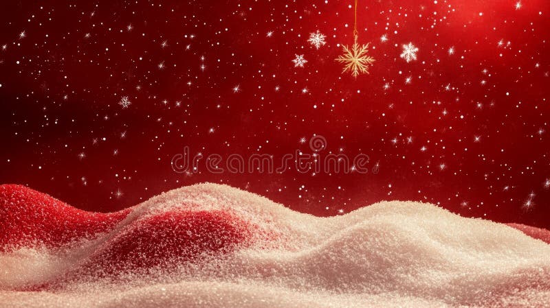 Red and White Winter Snow Scene Background Stock Illustration ...