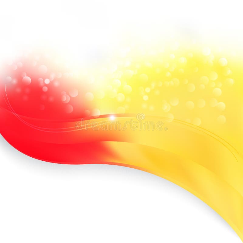 Red White and Yellow Wave Border Presentation Background Vector Graphic ...