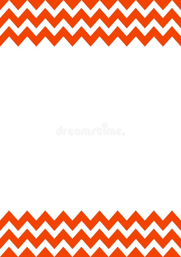 Red and White Zig Zag Frame Background with Copy Space Stock ...