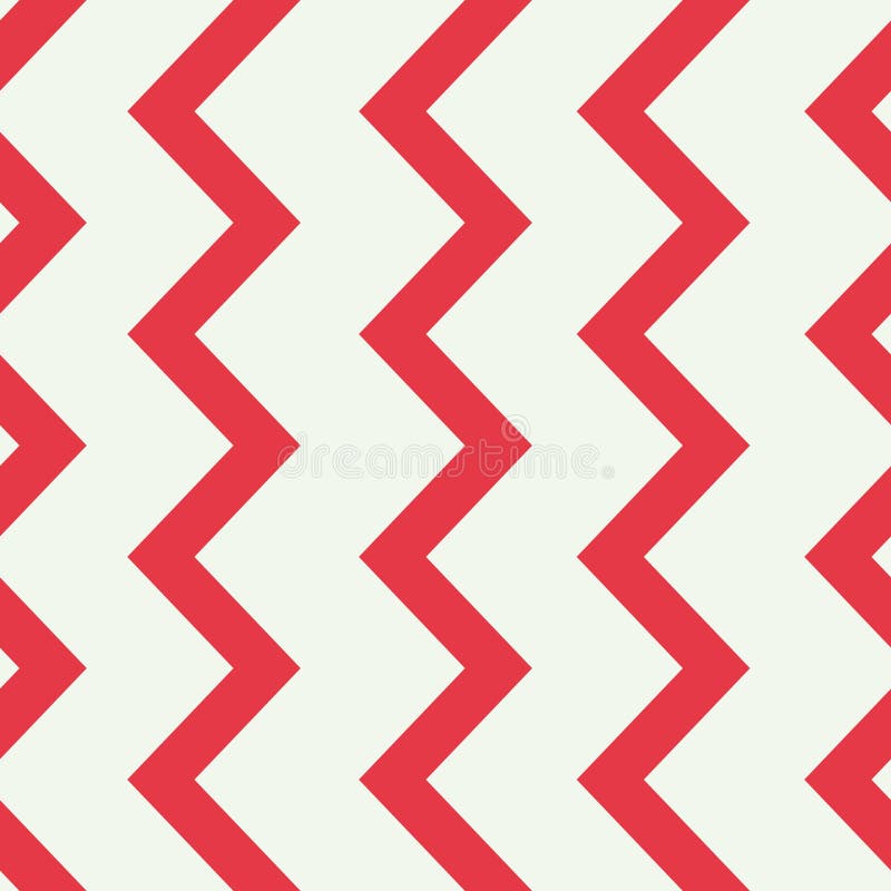 Red Geometric And Line Pattern With Zigzag Shape On White Background ...