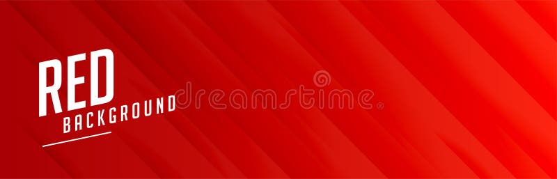Red Wide Banner with Lines Pattern Design Stock Vector - Illustration ...