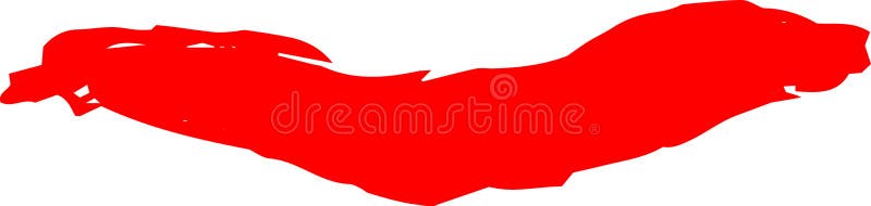 Red Winding Line Drawn with a Brush Stock Vector - Illustration of sell ...