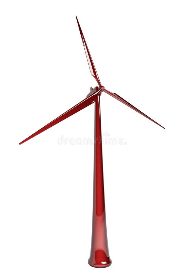 Red windmill stock illustration. Illustration of windmill - 6511159