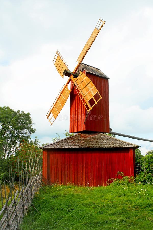 Windmill in Aland stock photo. Image of tourism, mill - 33876946