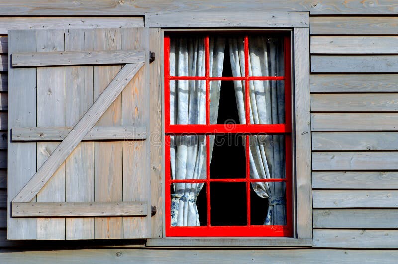 The red window stock image. Image of florida, wood, patio - 3842985