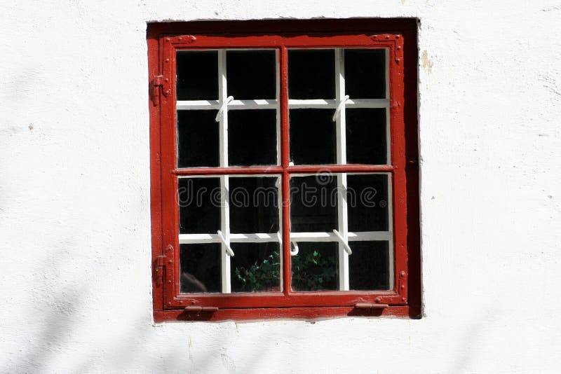 Red Window stock photo. Image of concrete, looking, outside - 5169776