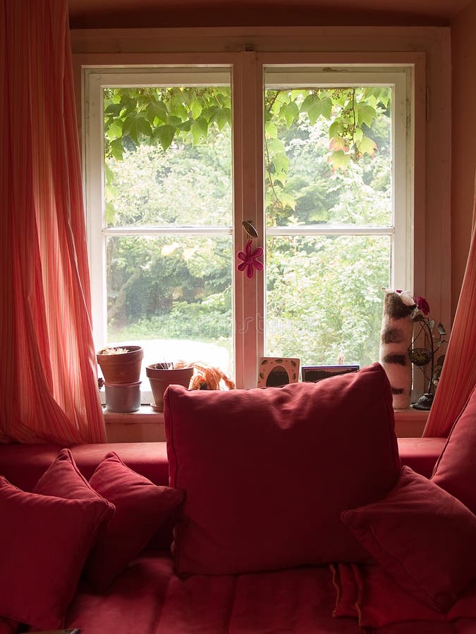 Window stock image. Image of window, interior, house, trees - 4160053