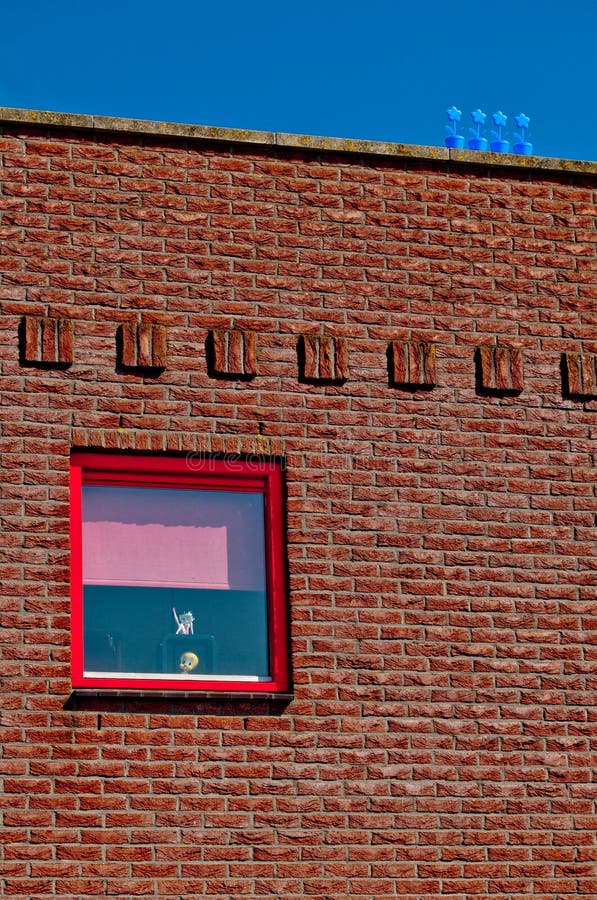 Red Window stock image. Image of home, windows, curtain - 36971663