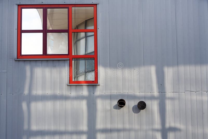 Red window frame stock illustration. Illustration of house - 46370819