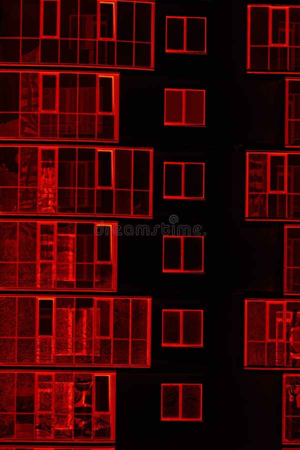 Red window frames stock photo. Image of real, estate - 17589602