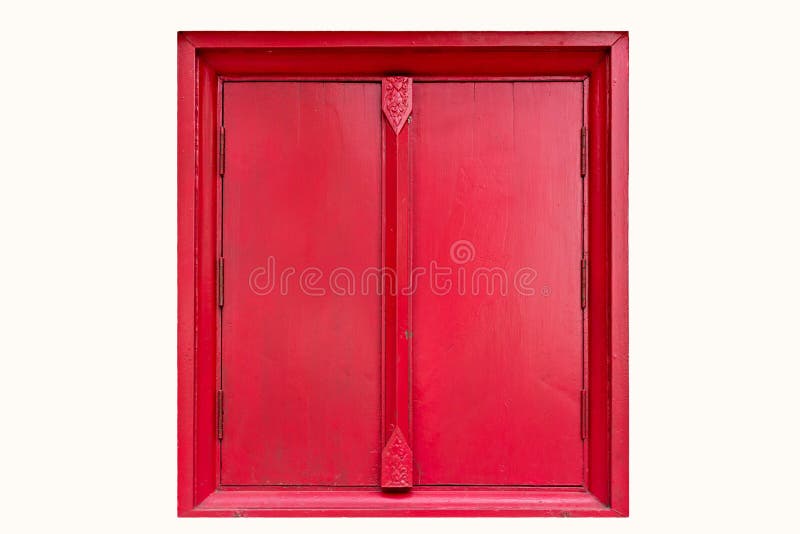 Red window isolated stock photo. Image of tradition, architecture ...