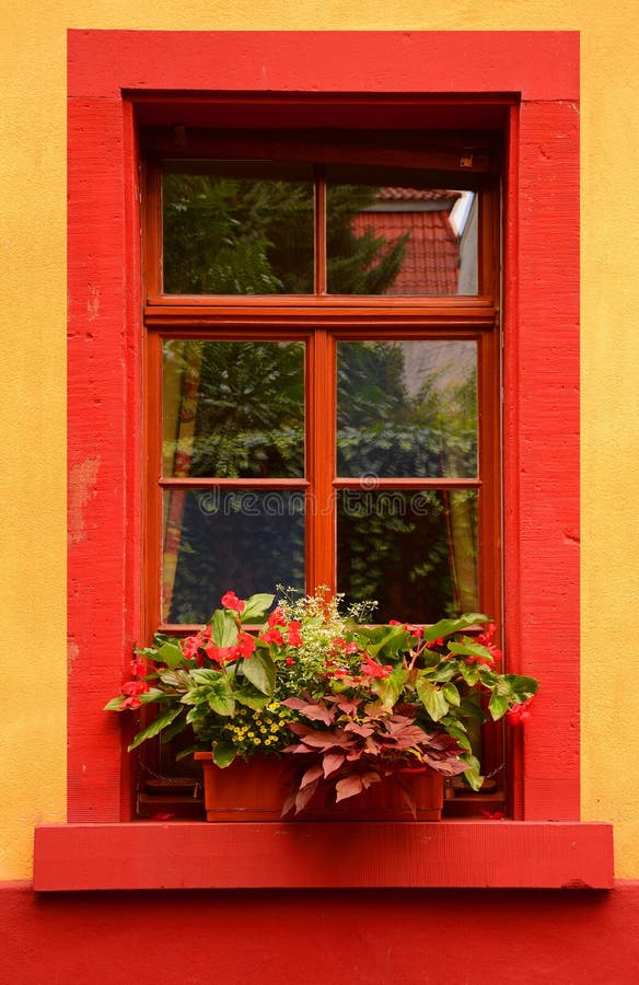 The Red Window stock image. Image of object, abstract - 31315003