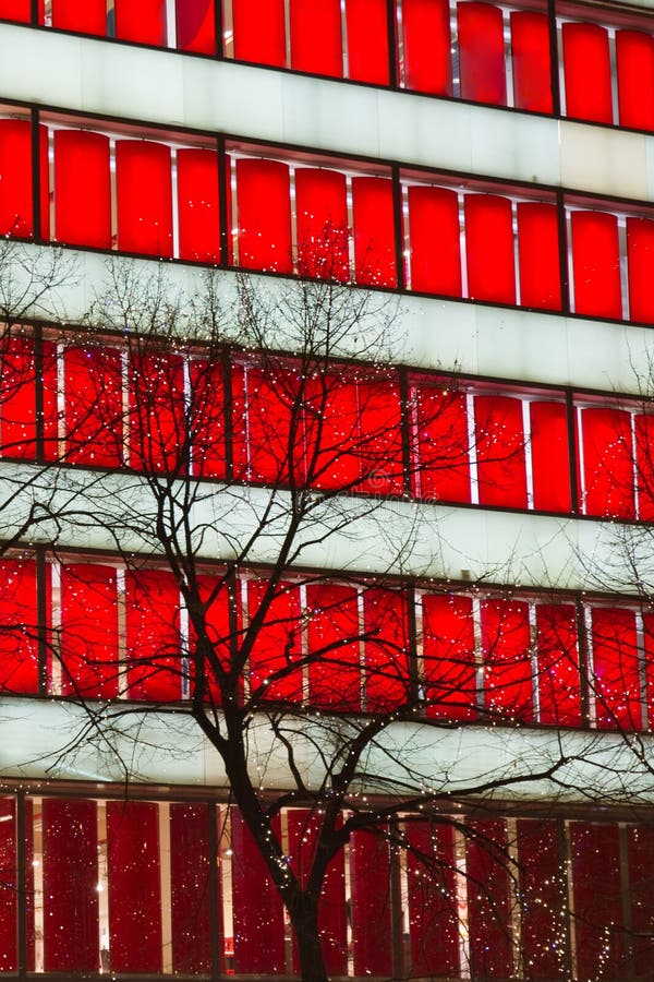Red window skyscraper stock image. Image of architecture - 26355285