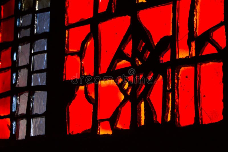 Red, Window, Stained Glass, Darkness Picture. Image: 112121188
