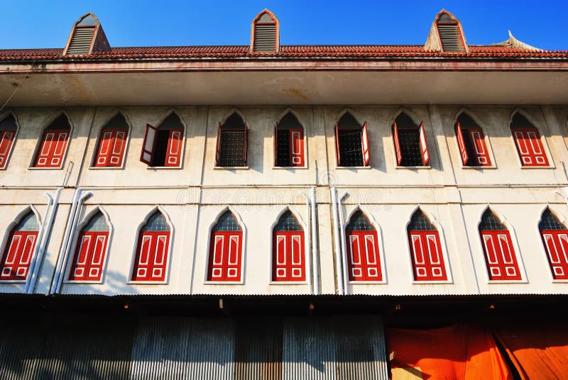 Red windows pattern stock image. Image of temple, blue - 35004319