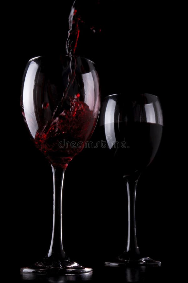 Red wine low key stock photo. Image of crystal, french - 11470690